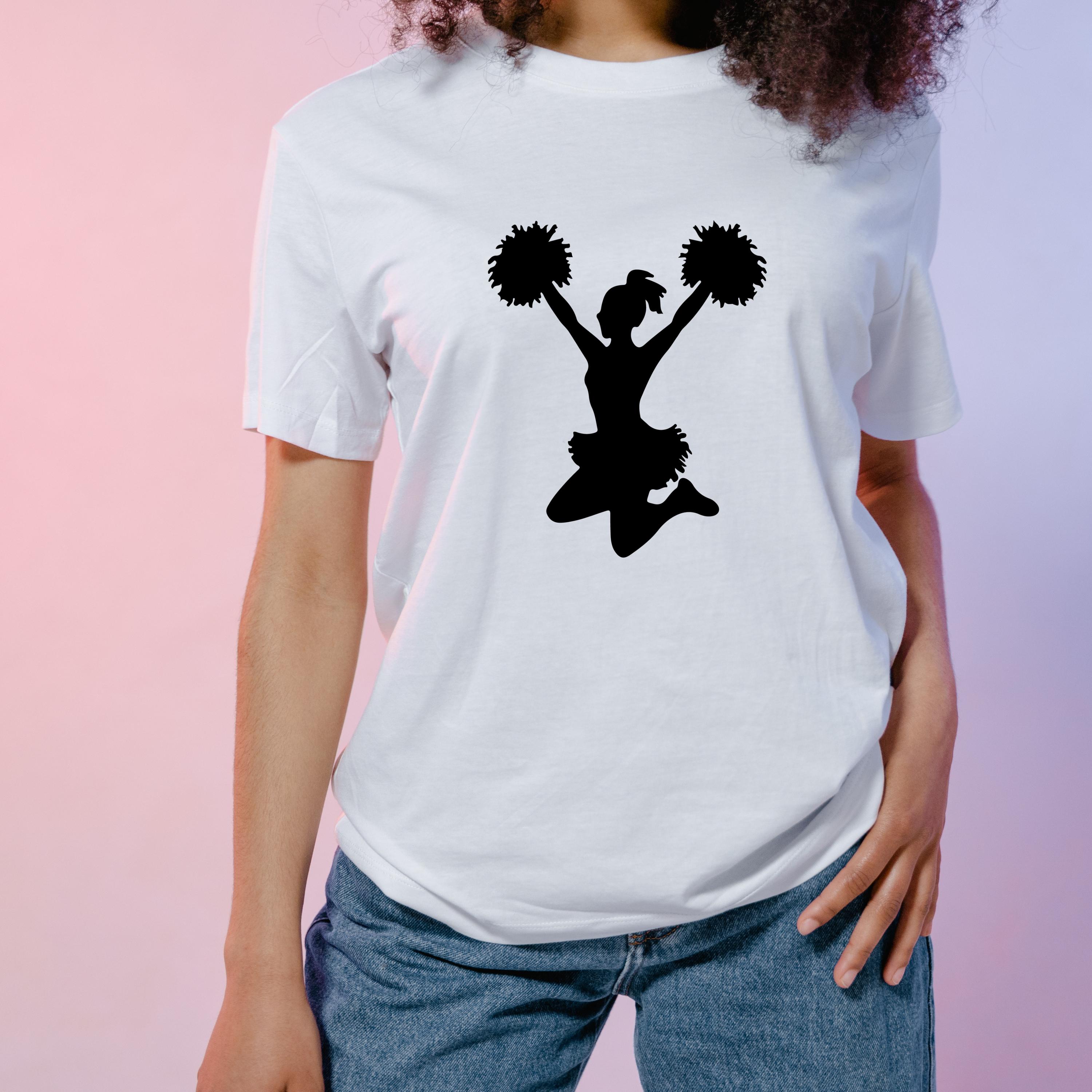 Cheerleader Girl Silhouette Svg, Cheer Svg, Cheerleader Football Svg ...