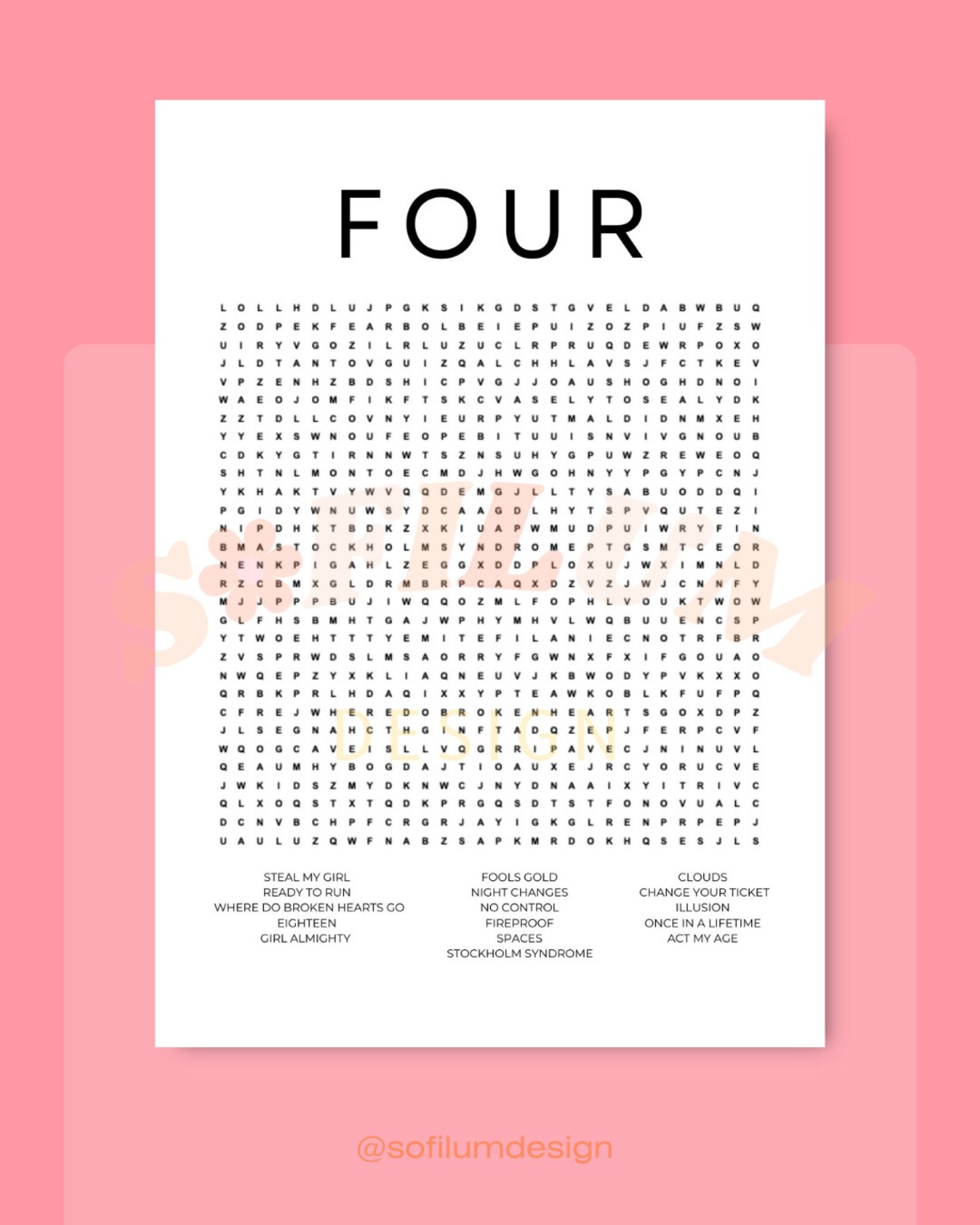 One Direction Word Search Puzzle | Activities for Kids | Activities for ...