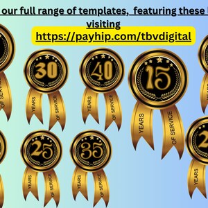 30 Years Service - Certificate Template in Ms Word - Etsy