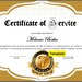 7 Years Service - Certificate Template in Ms Word With Customized Logo ...