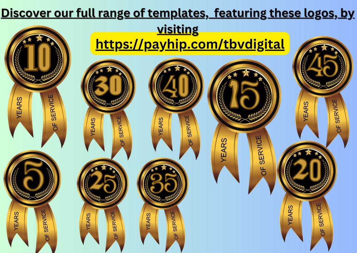 5 Years Service- Certificate Template in Ms Word - Etsy