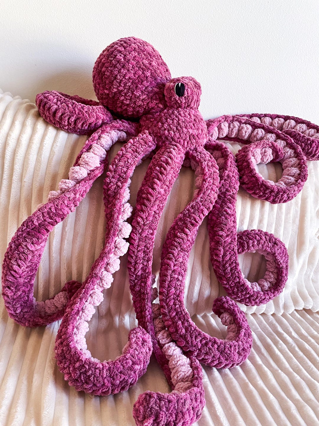 Giant Crochet Octopus Stuffed Animal: 50" Plush Toy - Etsy
