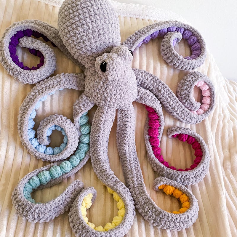 Stuffed Octopus Plush - Etsy