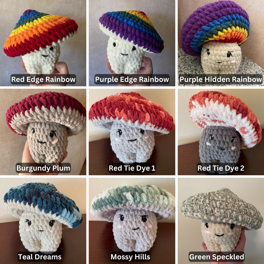 Crochet Mushie Friend Frankie Fungi Mushroom - Etsy