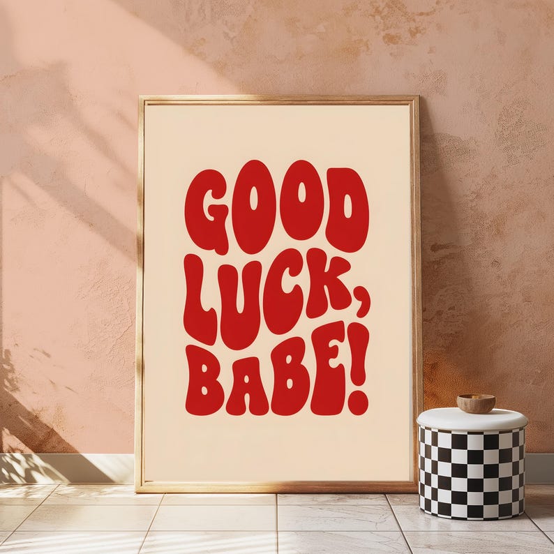 Good Luck, Babe! Chappell Roan Lyric Art - Digital Download File - Etsy