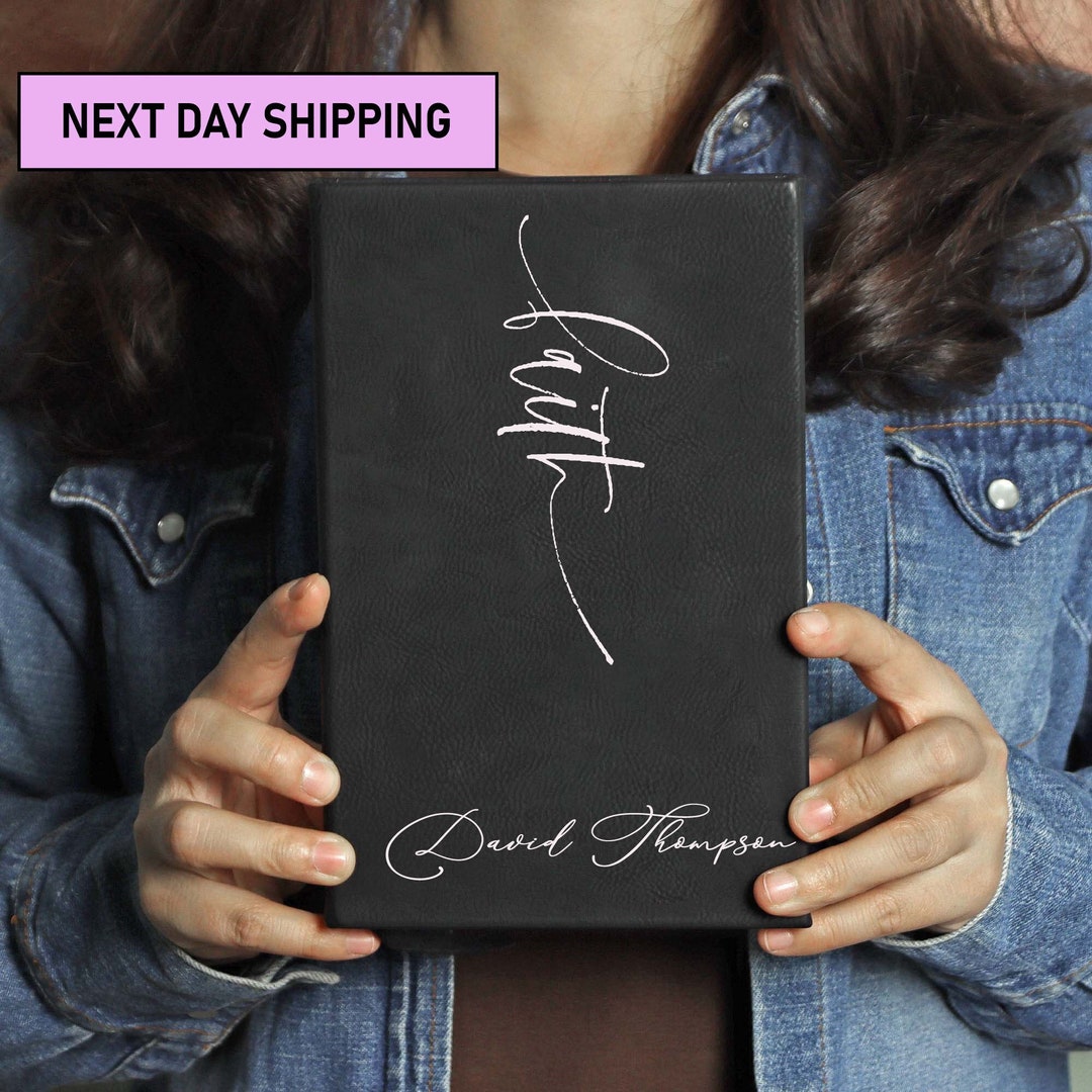 Faith Journal With Cross - Custom Prayer Journal, Personalized Goal ...