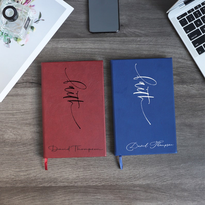 Faith Journal With Cross - Custom Prayer Journal, Personalized Goal ...