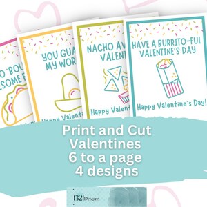 Taco Valentine's Day Printable Digital Download Preschool Valentine ...