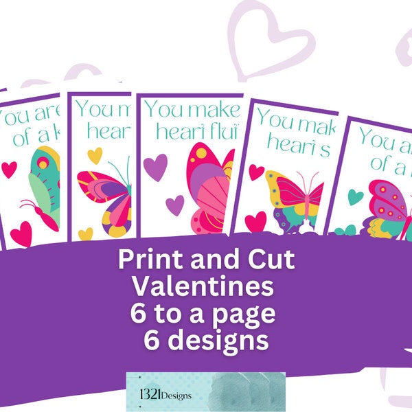 Butterfly Valentine - Etsy