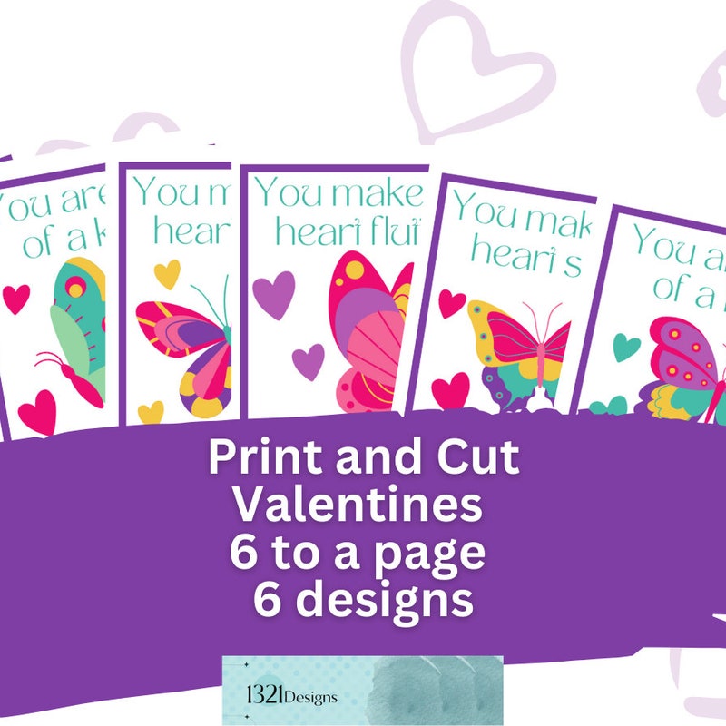 Butterfly Valentine - Etsy