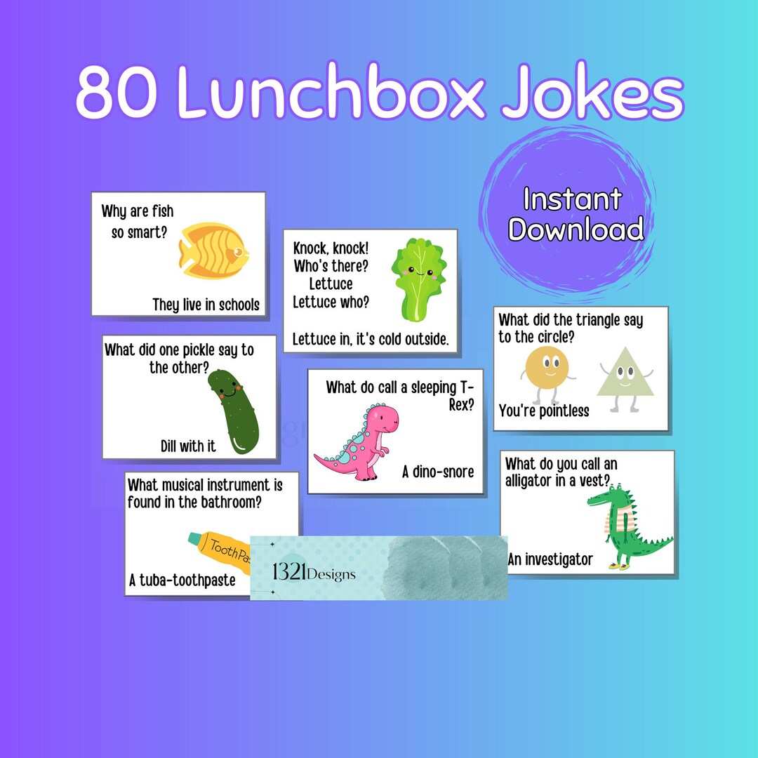 Lunch Box Notes, Jokes for Kids, Lunchbox Jokes Printable, Lunchbox ...