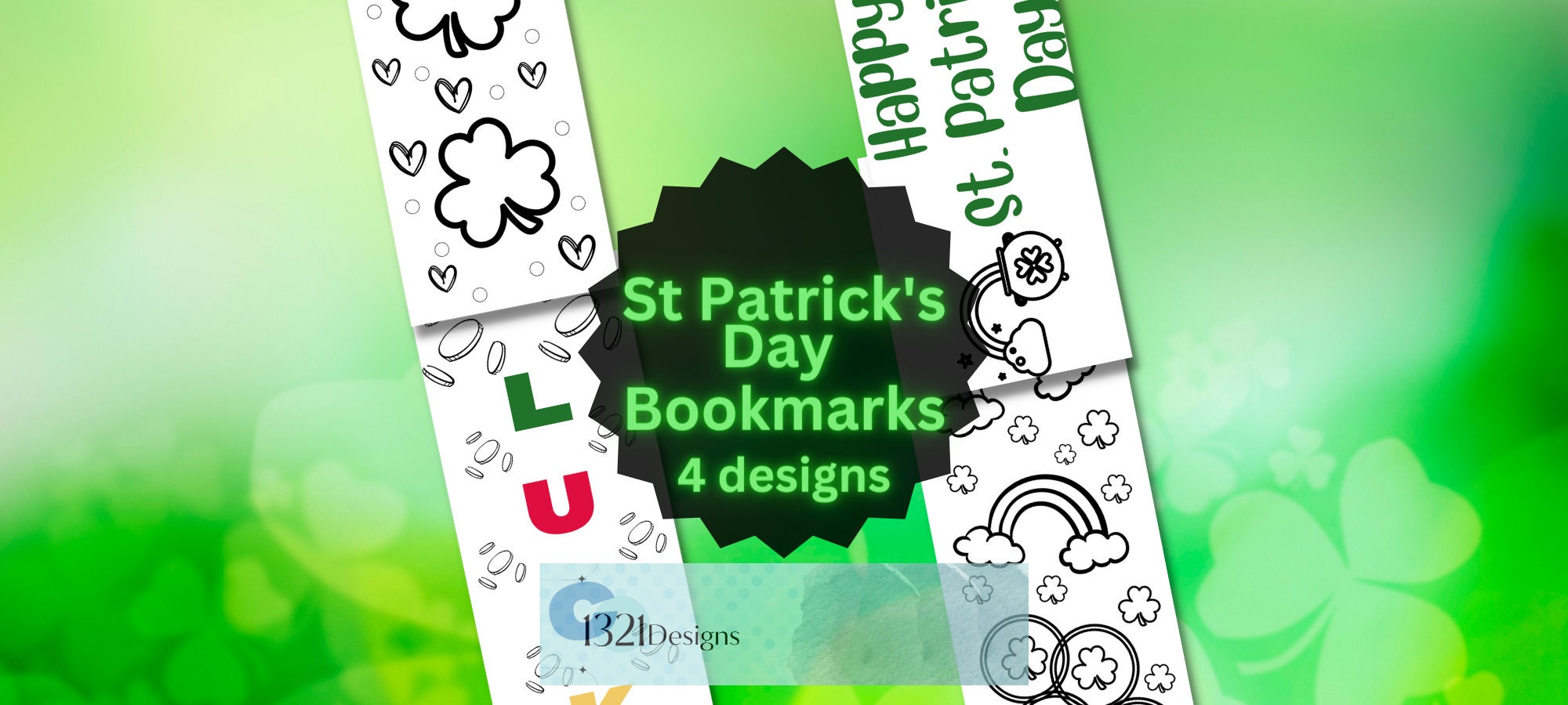 Printable Coloring Bookmarks, Cute Bookmarks, St Patricks Day Bookmarks ...