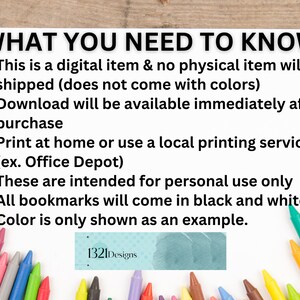 Printable Coloring Bookmarks, Cute Bookmarks, Kids Coloring Bookmarks ...