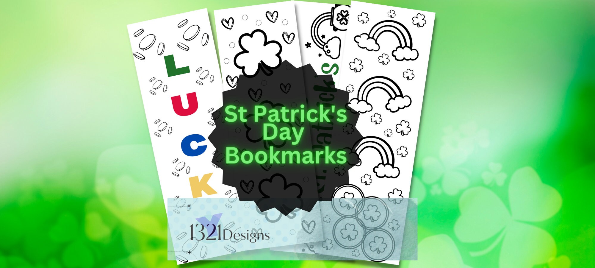 Printable Coloring Bookmarks, Cute Bookmarks, St Patricks Day Bookmarks ...