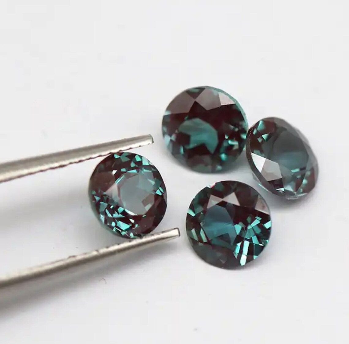 Czochralski Method Alexandrite Loose Gemstones, Lab Created Pulled ...