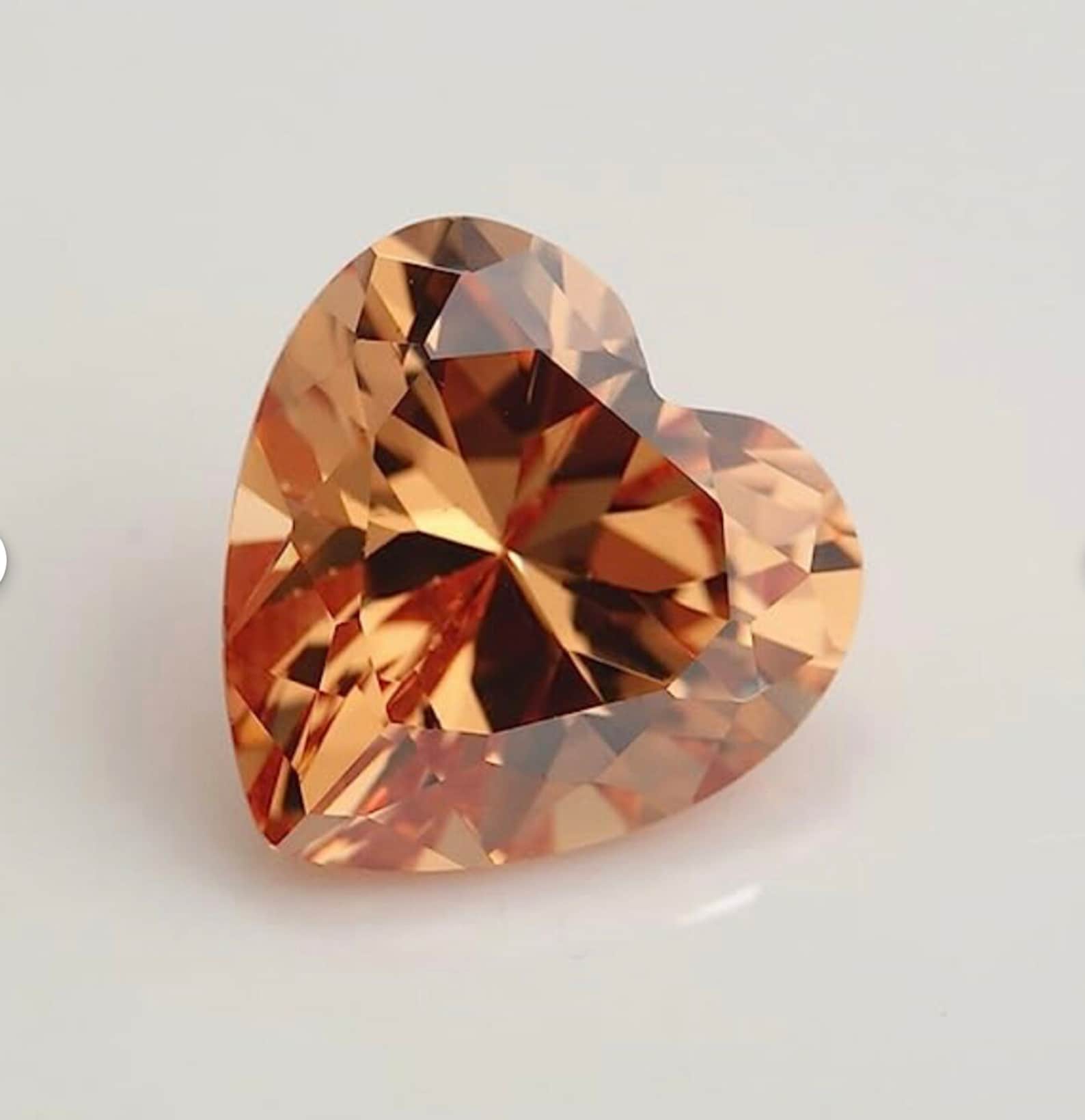 Cubic Zirconia 10 Colors Variation Heart Faceted CZ AAA Loose Gemstones ...