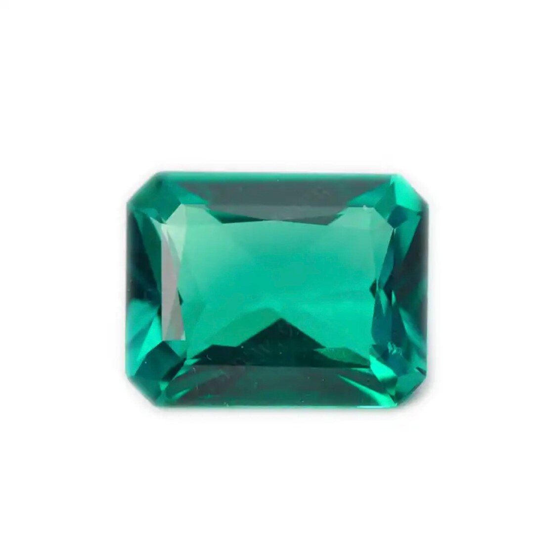 Nano Crystal Green Octagon Faceted Loose Gemstones for Jewelry Makings ...