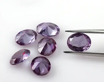 Lab Created Alexandrite Corundum AAA Oval Faceted Loose Stone 4x3mm ...