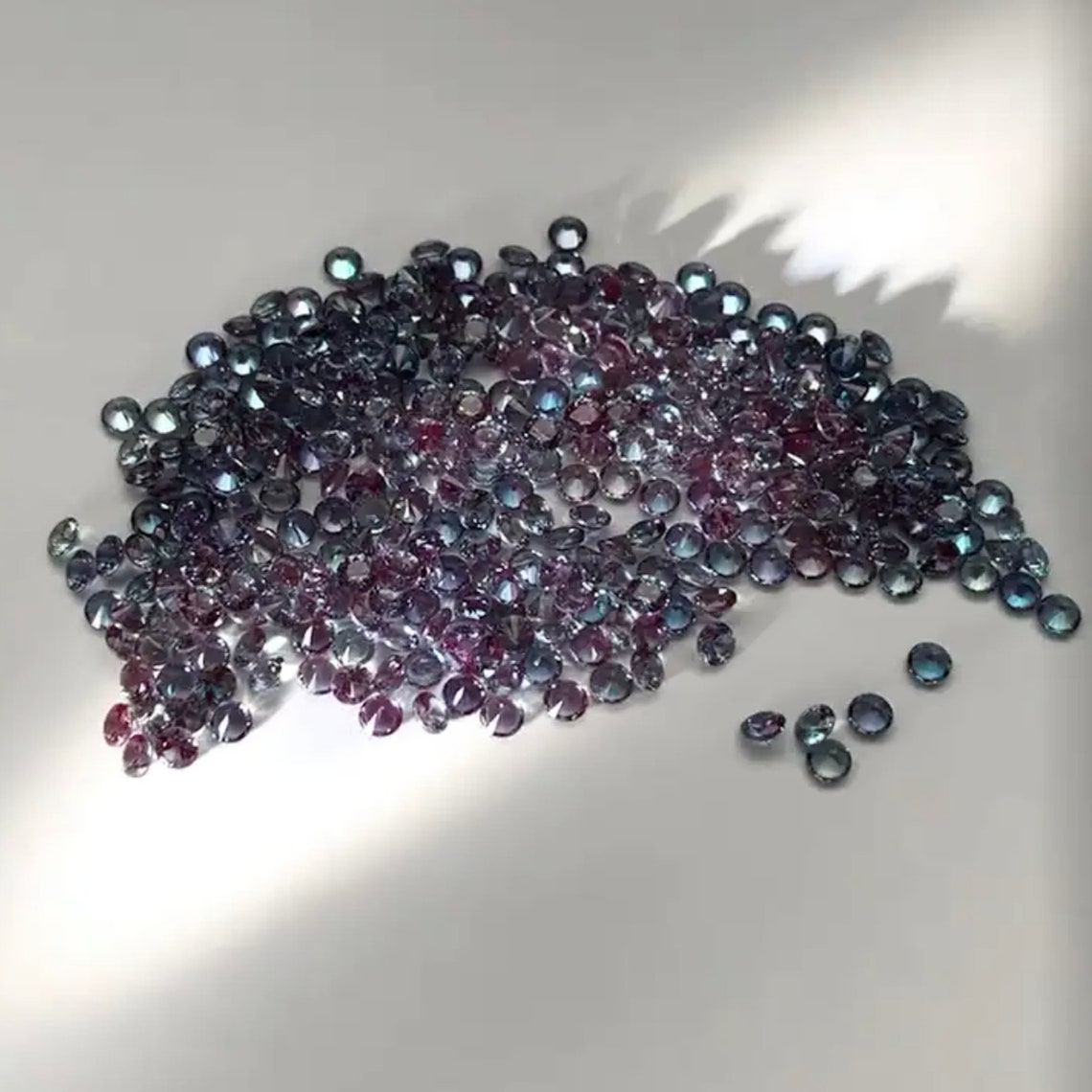 Czochralski Method Alexandrite Loose Gemstones, Lab Created Pulled ...