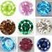 Cubic Zirconia Special Colors Mixed Colors Lot Round Faceted AAA Loose ...