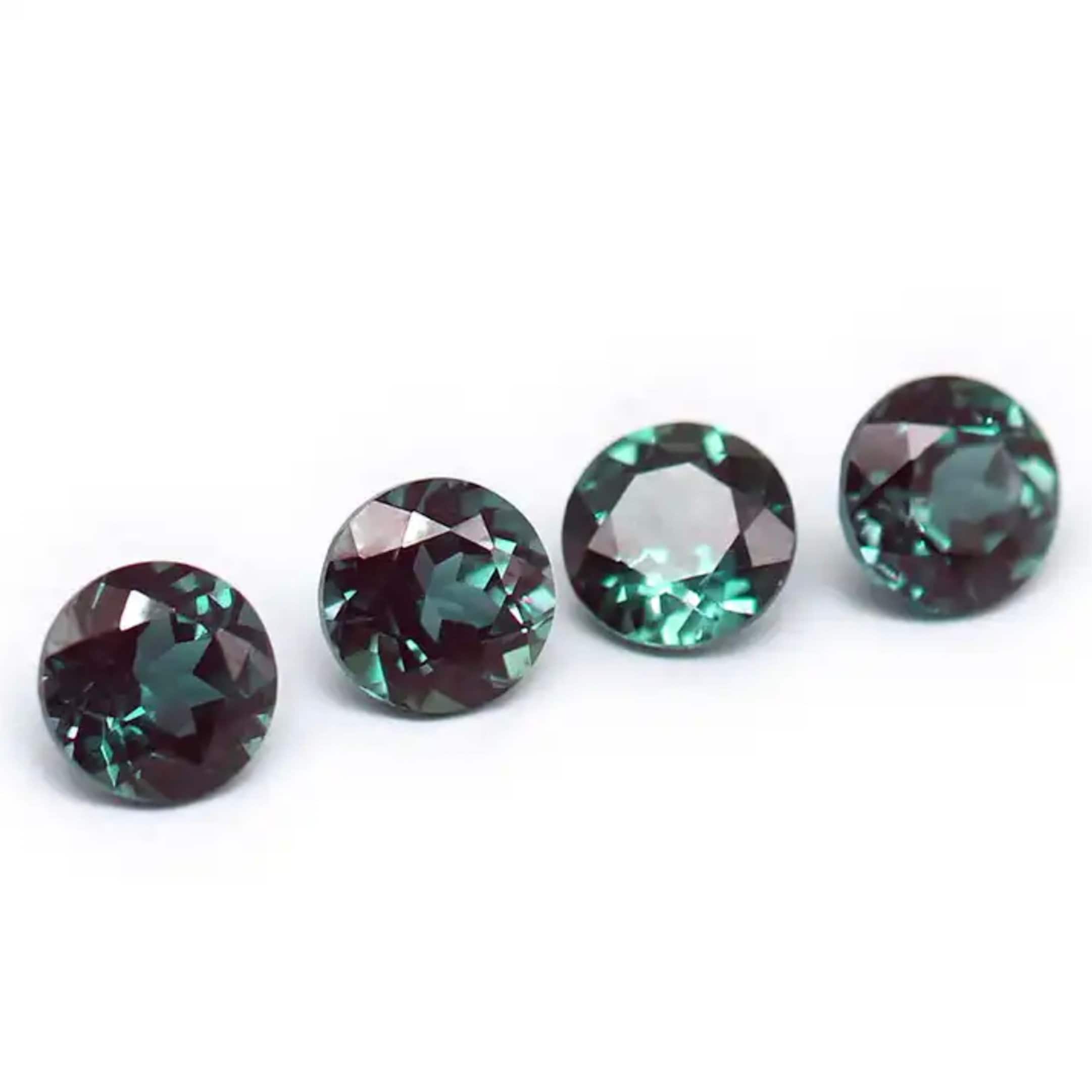 Czochralski Method Alexandrite Loose Gemstones, Lab Created Pulled ...