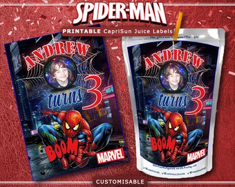 Spiderman Labels - Etsy