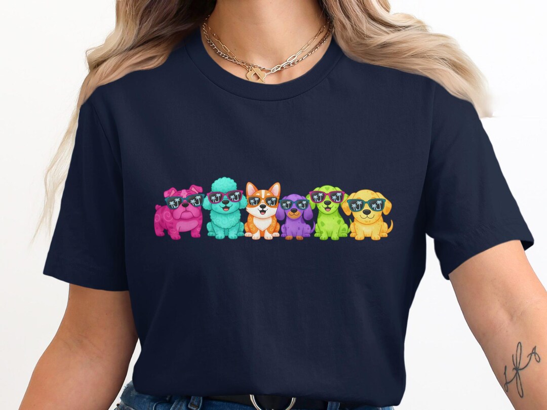 Cool Dogs T-shirts, Summer Pups With Sunglasses, Cute Dog Breeds ...