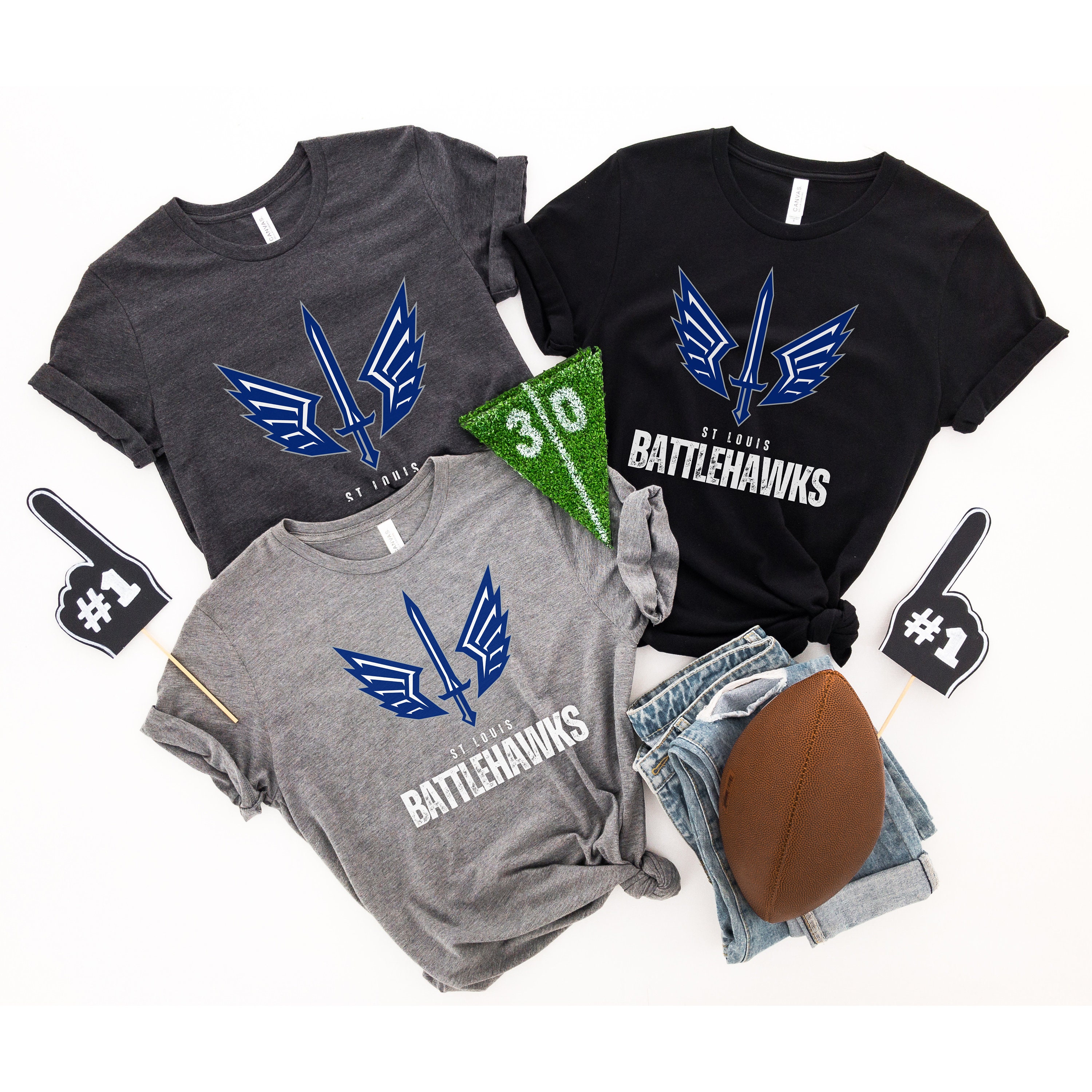 St. Louis Battlehawks Football Shirt, Football T-shirt, Football Tee - Etsy