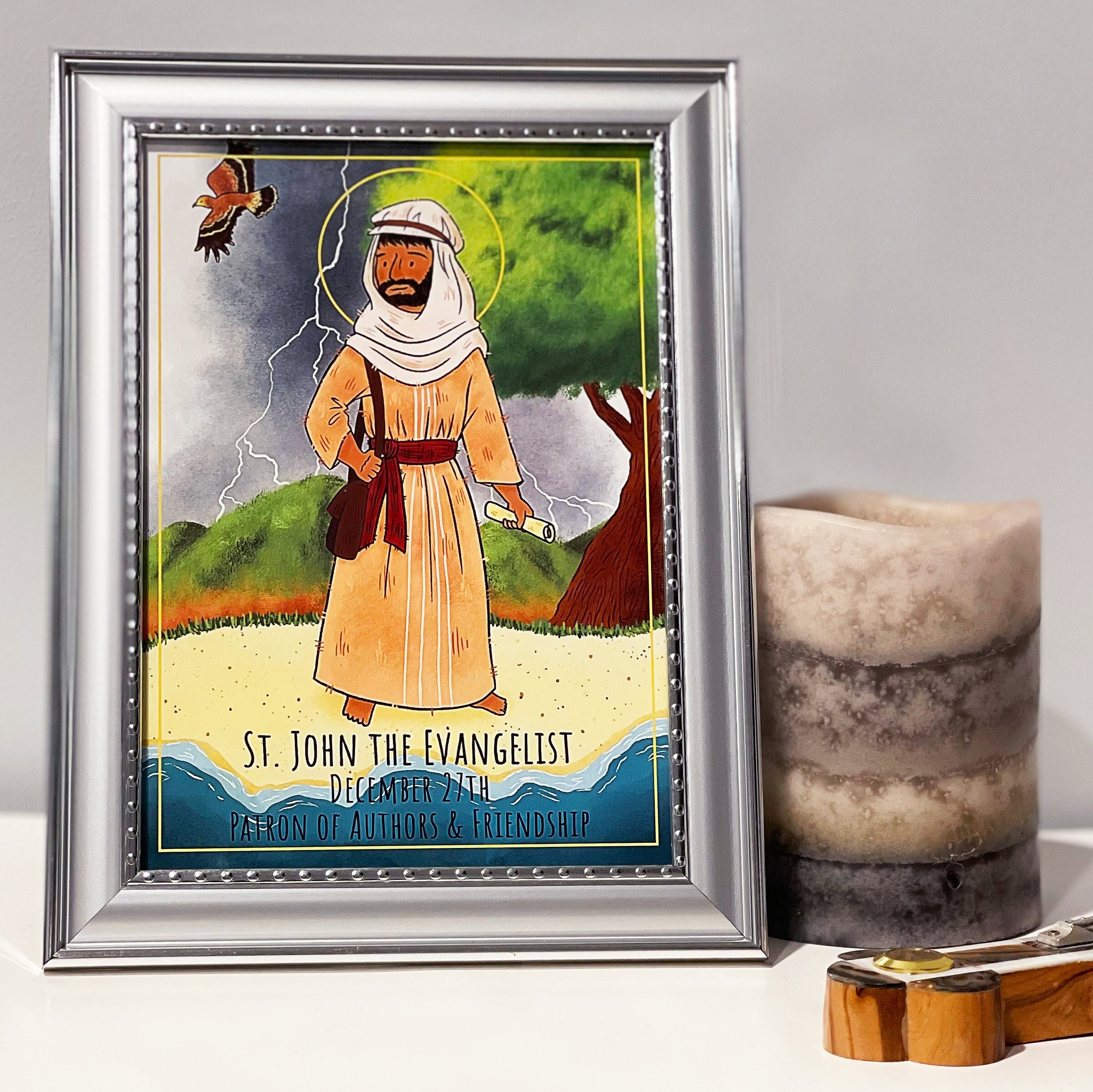 St. John the Evangelist, Saint Print, Catholic Saint, Catholic Gift - Etsy