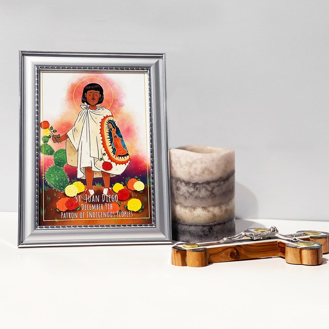 St. Juan Diego, Saint Print, Catholic Saint, Catholic Gift - Etsy