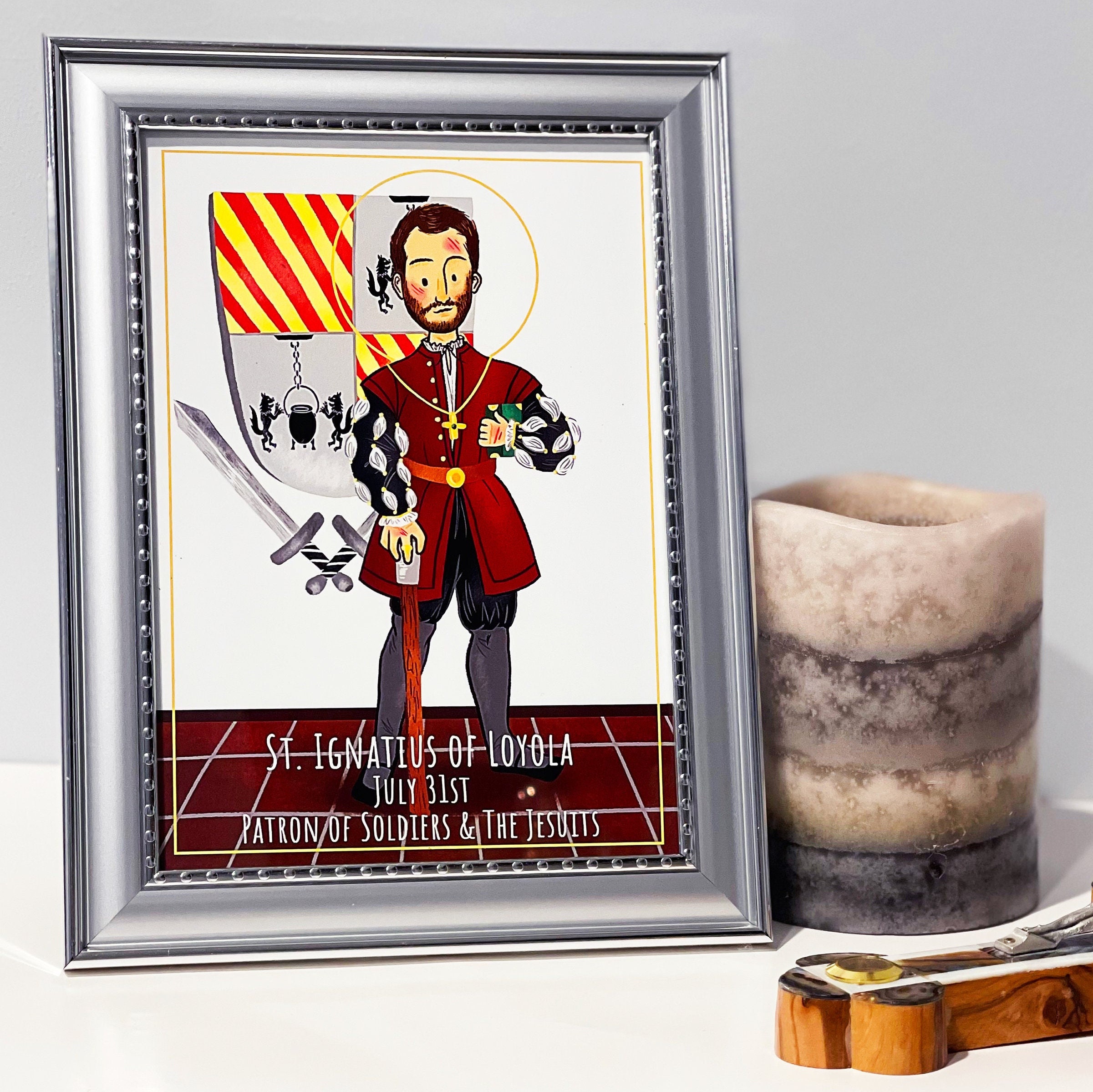 St. Ignatius of Loyola, Saint Print, Catholic Saint, Catholic Gift - Etsy