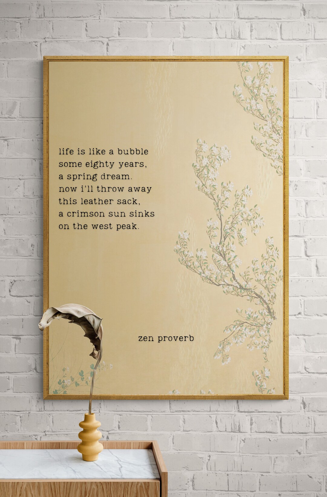 Zen Art Inspirational Quote Quote Print Zen Proverb Secret - Etsy