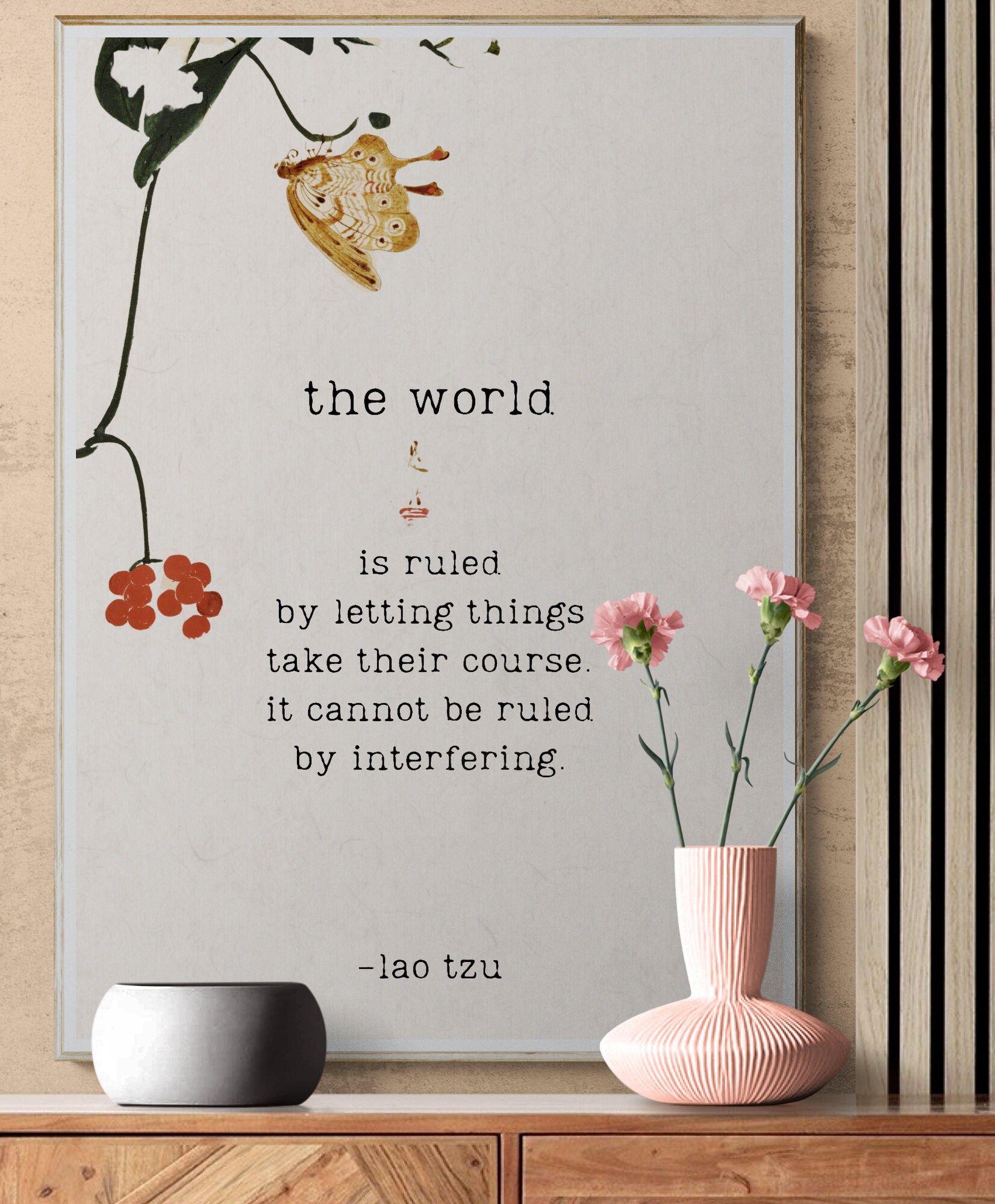 Zen Art Inspirational Quote Quote Print Lao Tzu's - Etsy