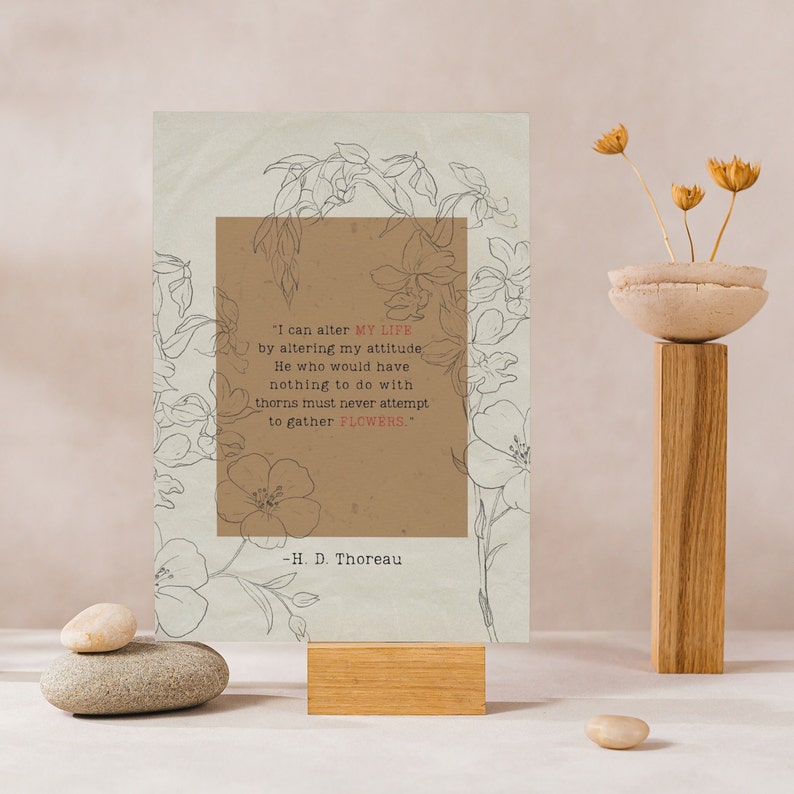 Henry David Thoreau Poem Art Inspirational Quote Quote - Etsy