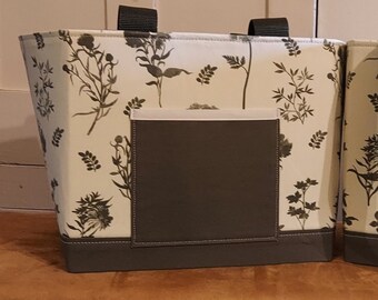 Multi Storage Compartment Large Heavy Duty Canvas Shopping Grocery ...