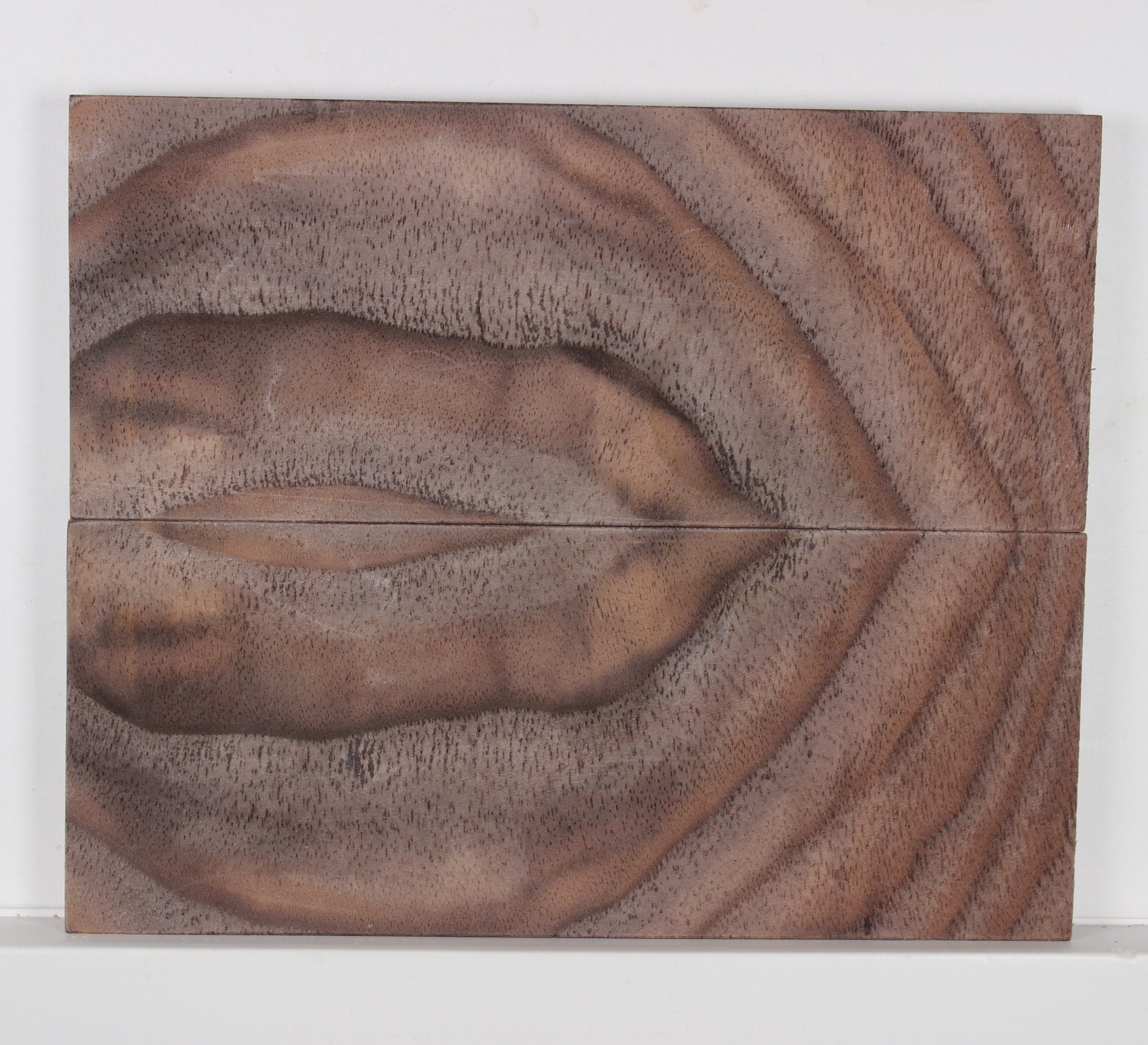 Figured Claro Walnut Knife Scales With Black Accent and Liners - Etsy