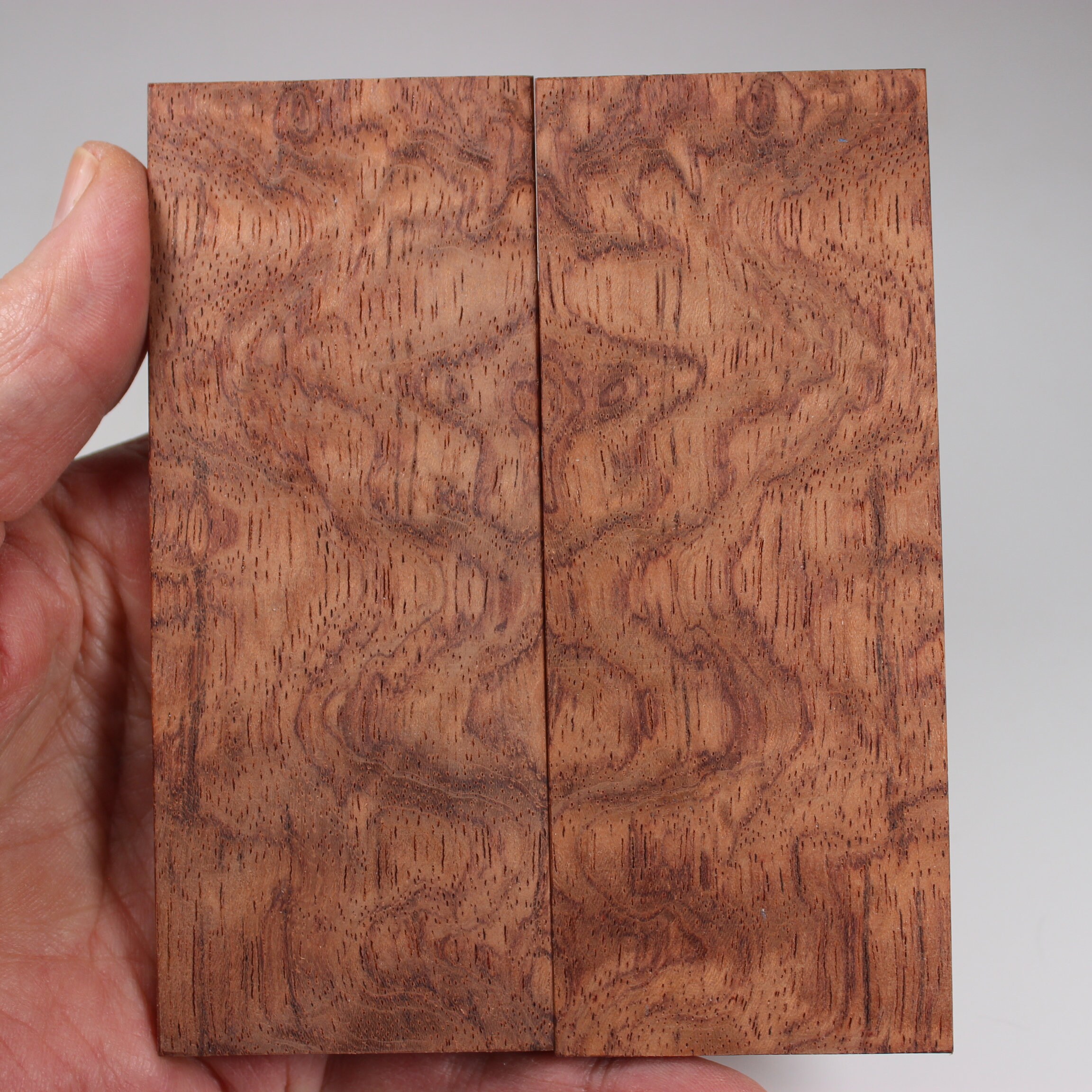 Kewazinga With Padauk and Mahogany Knife Handle Blanks - Etsy