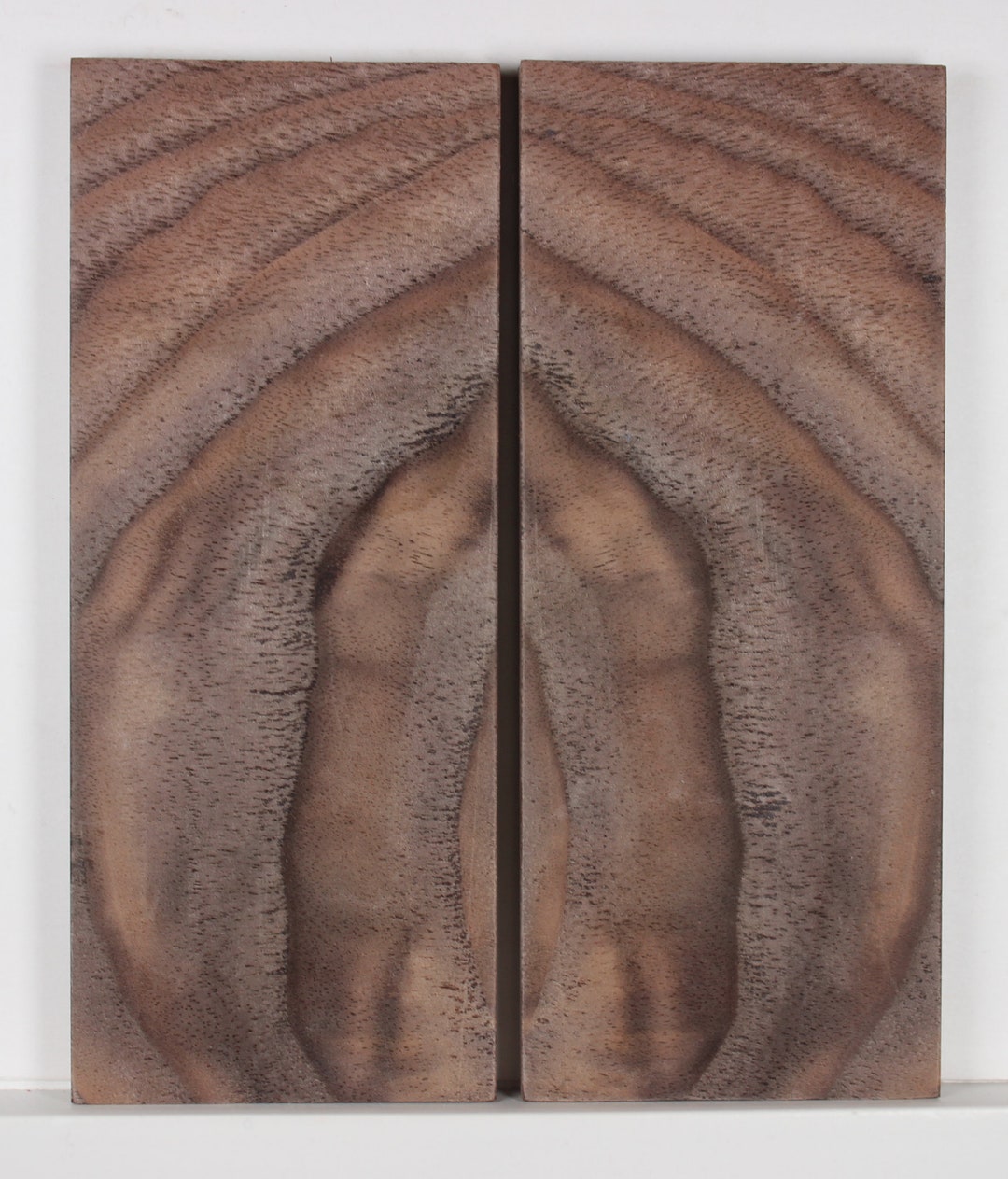 Figured Claro Walnut Knife Scales With Black Accent and Liners - Etsy