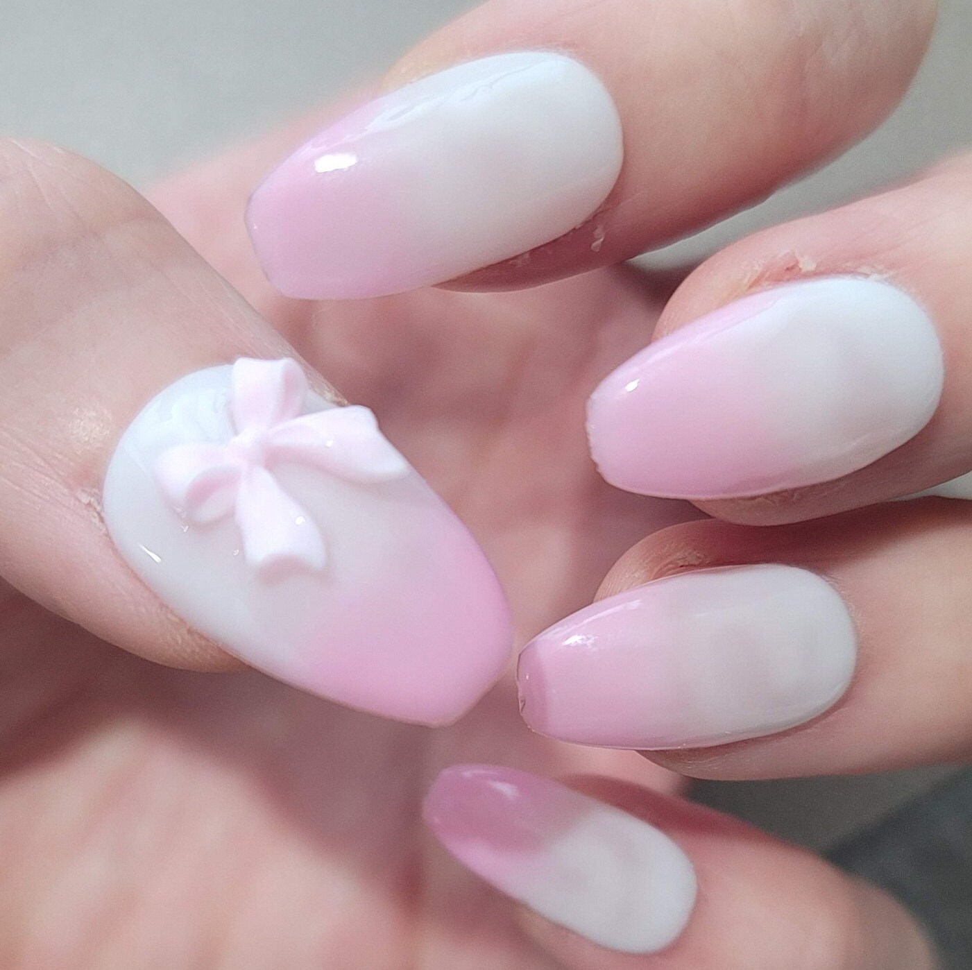 Gradient Pastel Ribbon Press-ons Kit Included Quality - Etsy