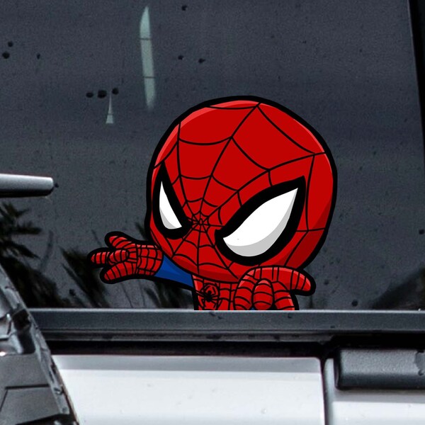 Spiderman Car Sticker - Etsy