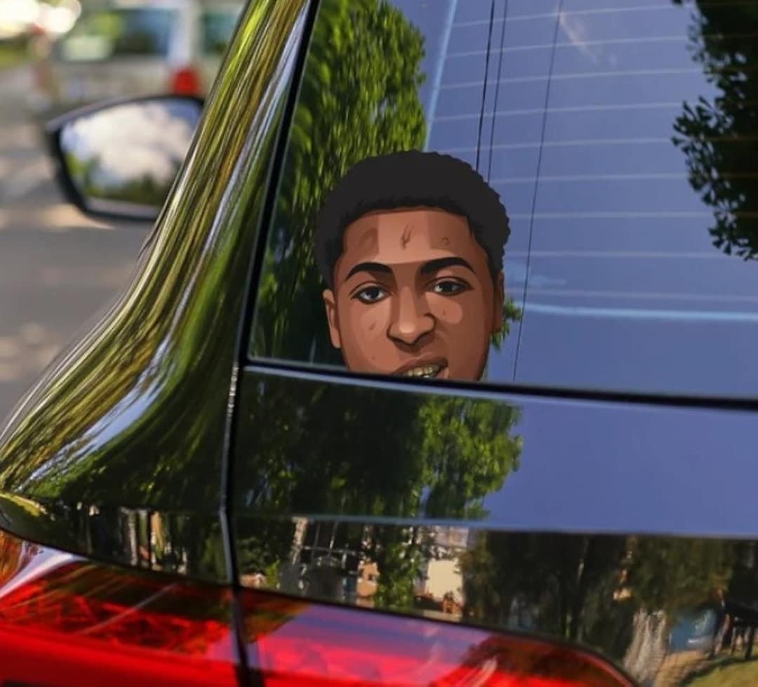 Youngboy Anime Vinyl Peeker Sticker Great for Car Windows/bumpers ...