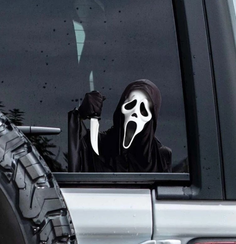 Horror Scary Peeker Vinyl Sticker Great for Car - Etsy