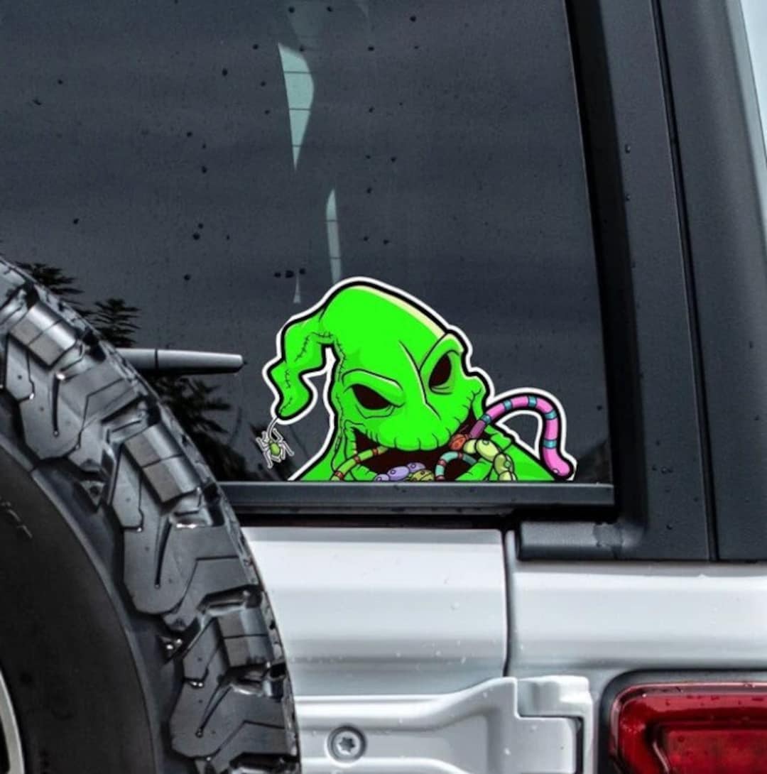Oogie Boogie Anime Peeker Vinyl Sticker Great for Car Windows/bumpers ...