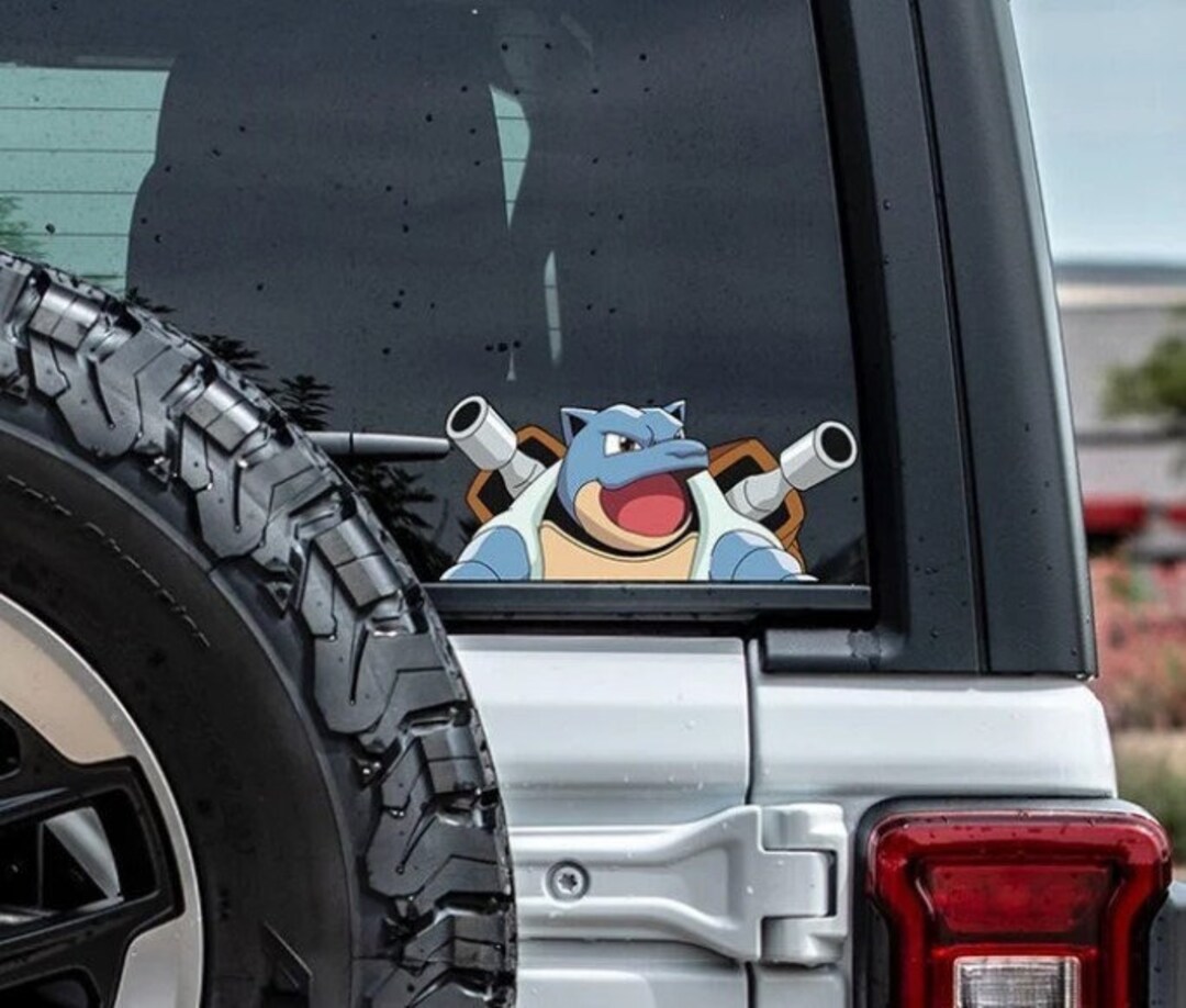 Pokemon Blastoise Peeker Vinyl Sticker Great for Car - Etsy