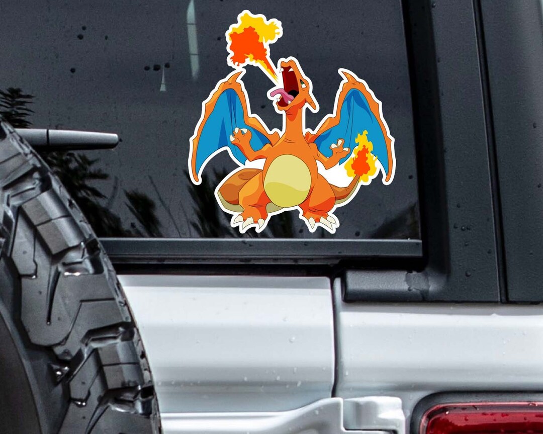 Pokemon Charizard Peeker Vinyl Sticker Great for Car Windows/bumpers ...