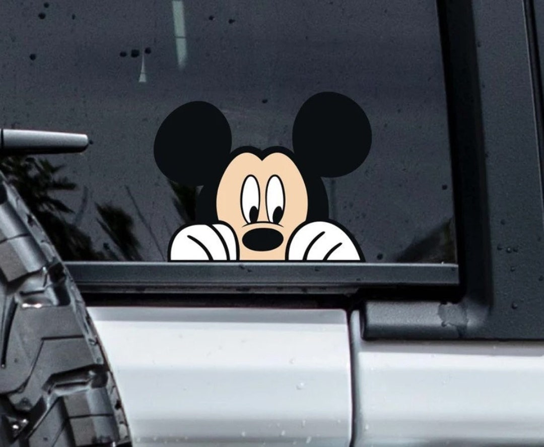 Mickey Mouse Anime Peeker Vinyl Sticker Great for Car Windows/bumpers ...