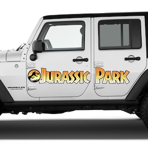 Jurassic Park Explorer Vinyl Decal Set Hood and Door High Quality Car ...