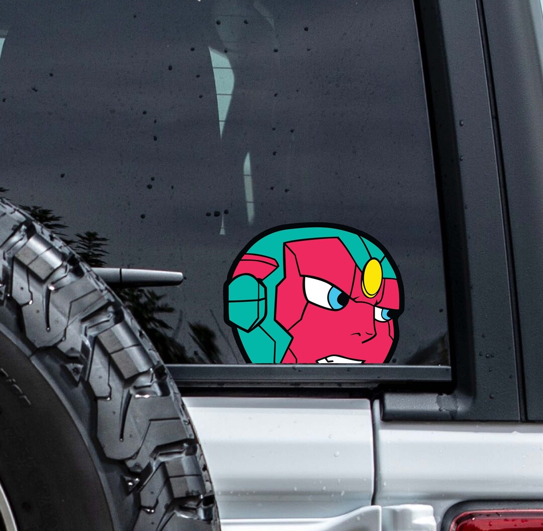 Vision Anime Peeker Vinyl Sticker Great for Car Windows/bumpers Laptop ...