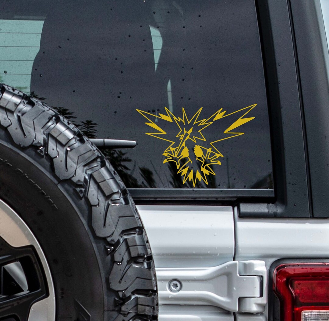 Zapdos 6x4 Vinyl Decal Sticker High Quality for Car Windows Laptops and ...