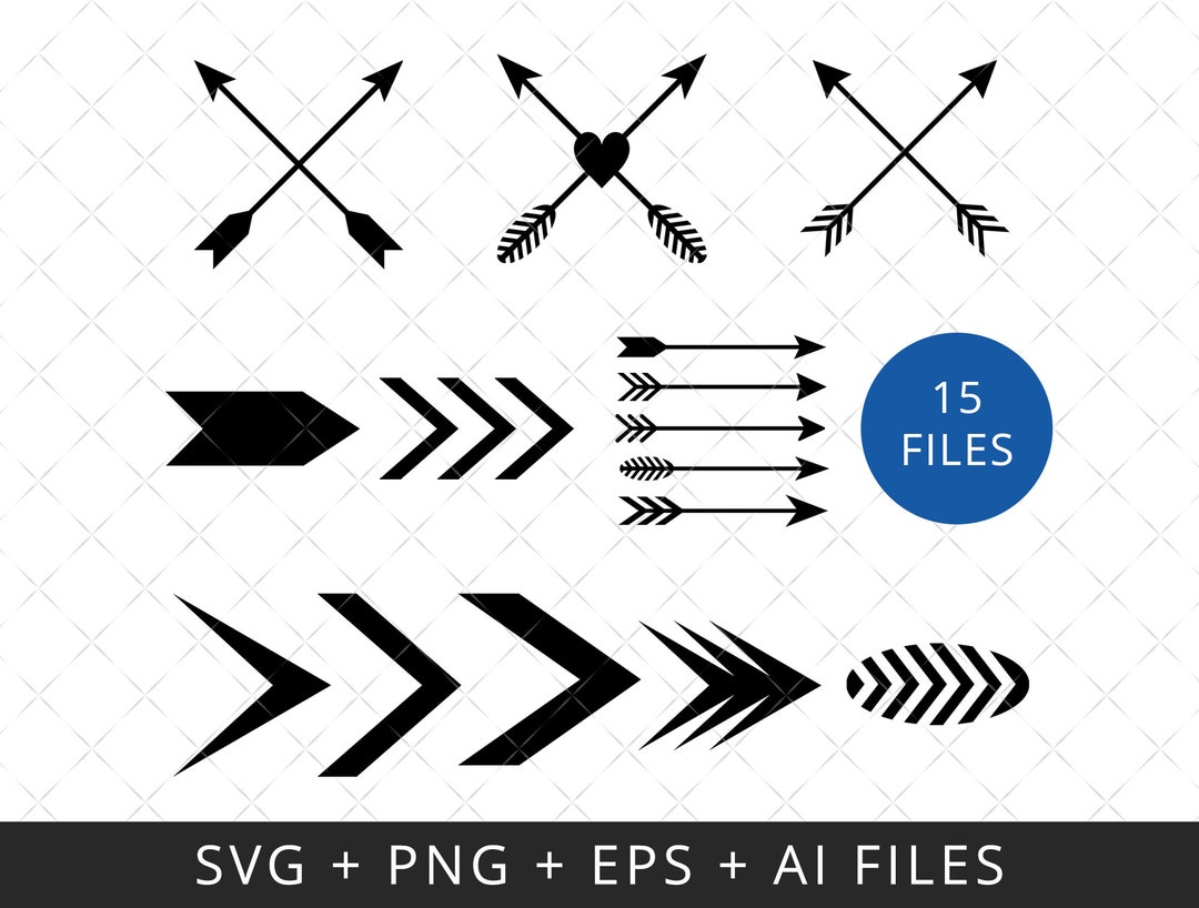 Arrows SVG Cut File Cross Arrows SVG Tribal Arrows SVG - Etsy